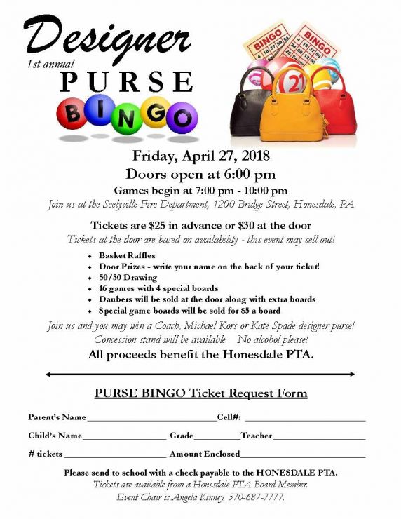 Designer Purse Bingo